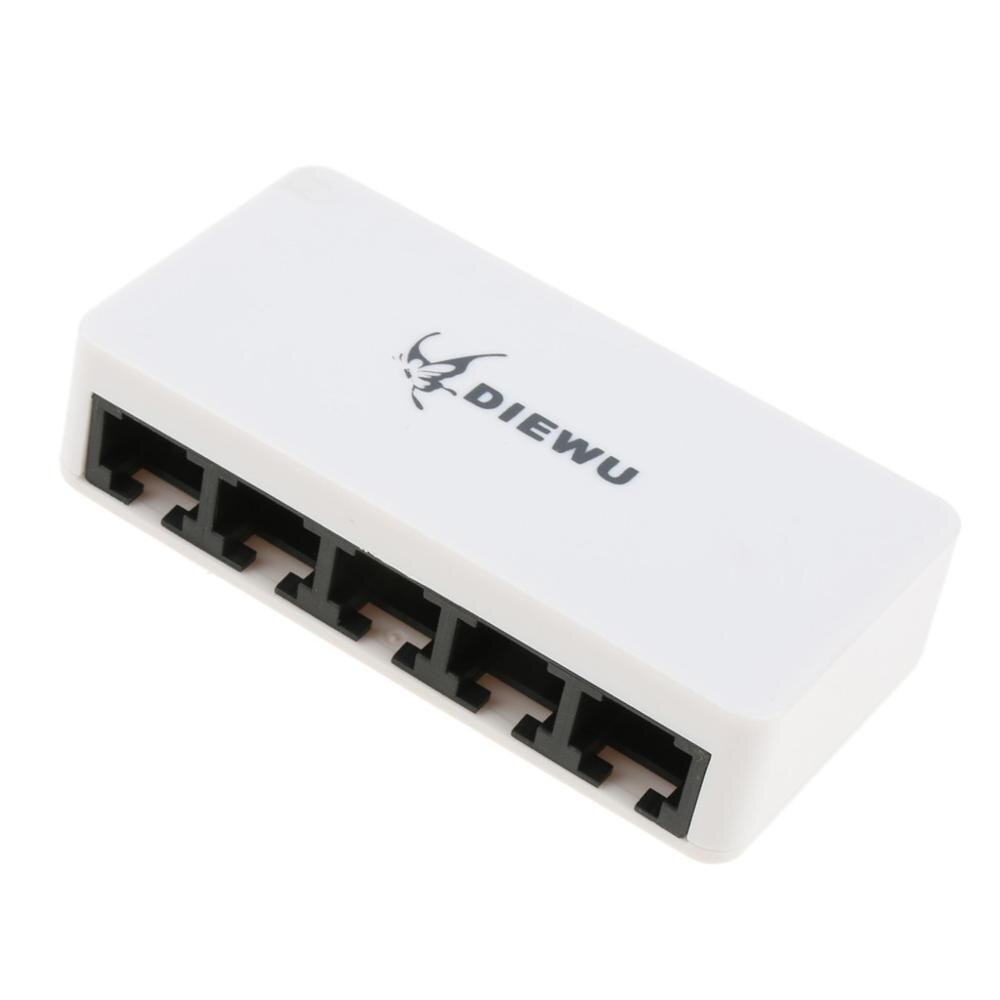 5 Ports Fast Ethernet RJ45 10/100Mbps Network Swit... – Grandado