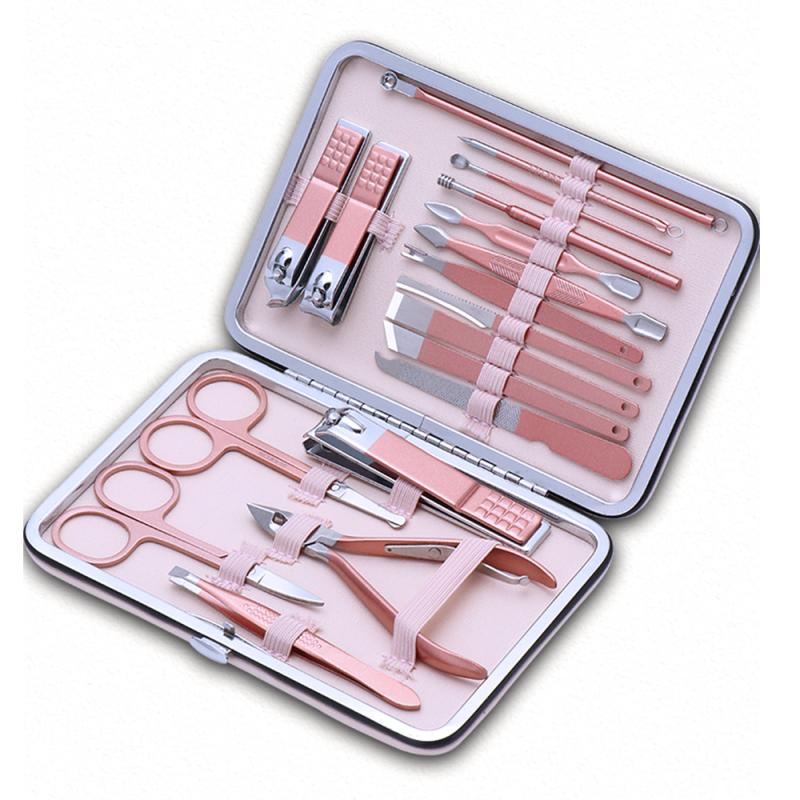 7/10/12/16/18 pcs/set Gold Nail Clipper Set Stainless Steel Beauty ...