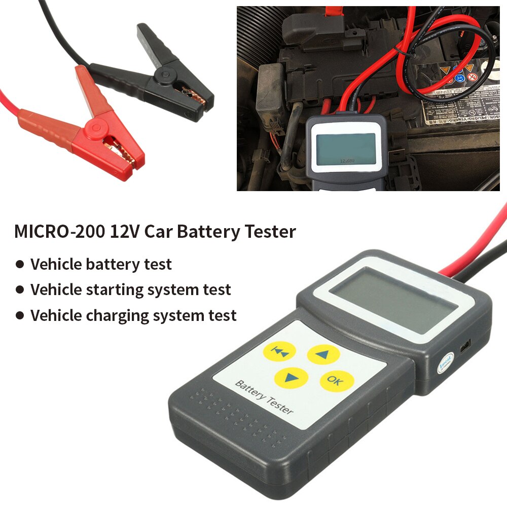Micro200 Digital Car Automotive Battery Tools Diag... – Vicedeal
