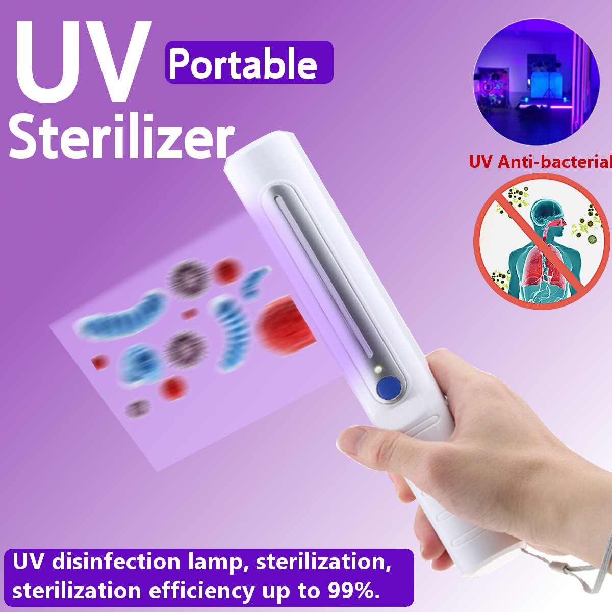 Handheld UV Disinfection Lamp - Ultra-UV UV Germic... – Grandado