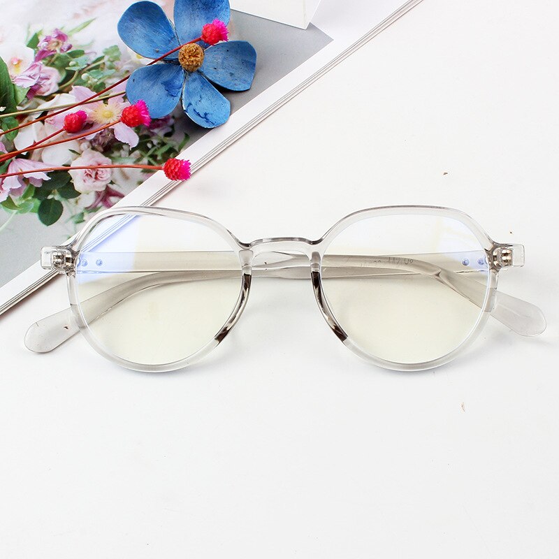 tr90 irregular small round frame anti-blue glasses... – Vicedeal