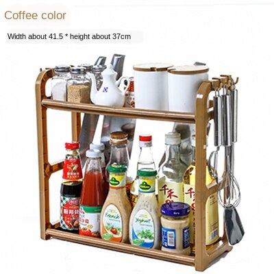 Multipurpose Storage Rack Kitchen Spice Sauce Stor... – Vicedeal