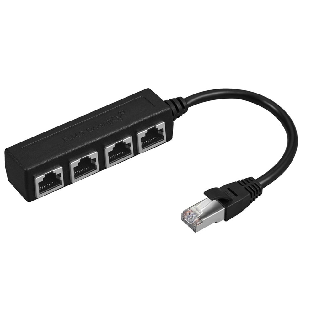 RJ45 Ethernet Splitter Kabel RJ45 1 Male Naar 4 Vr... – Vicedeal