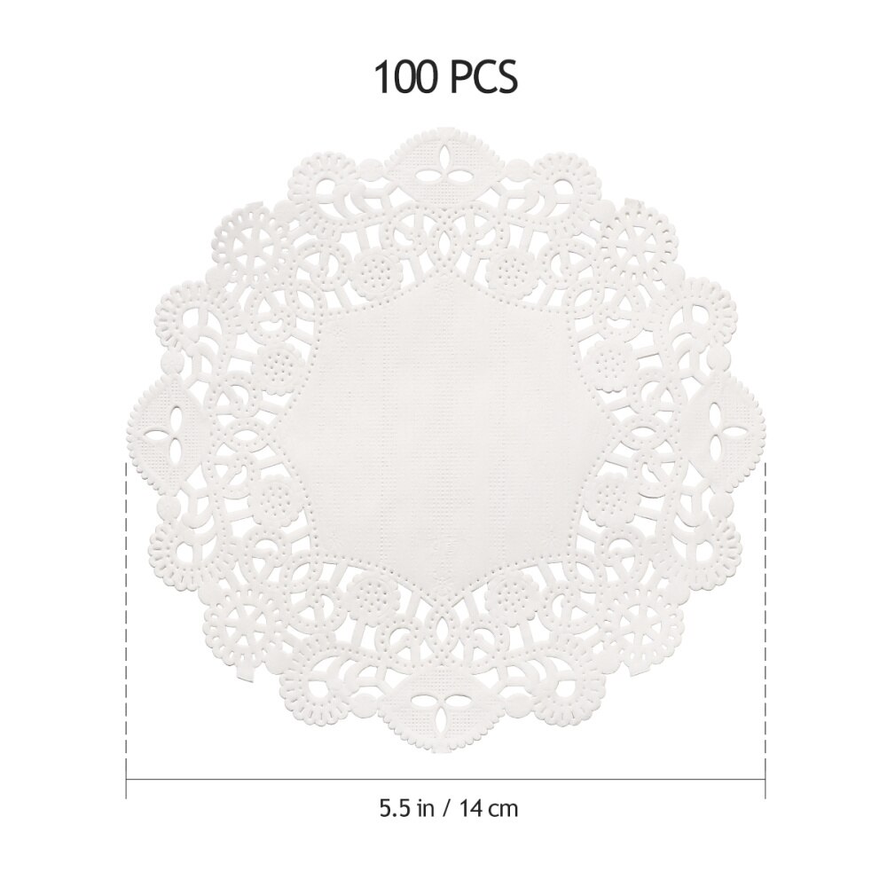 100pcs Disposable Oil-Absorbing White Lace Paper D... – Grandado