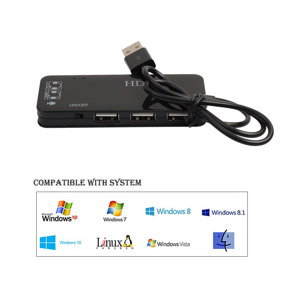 3 Port USB Hub with External 7.1 Channel Sound Car... – Vicedeal