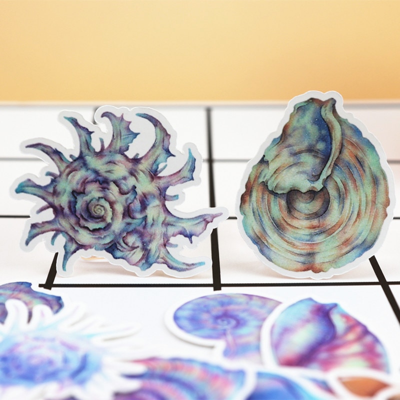 46pcs Cute sea shell Paper Stickers Crafts And Scr... – Vicedeal