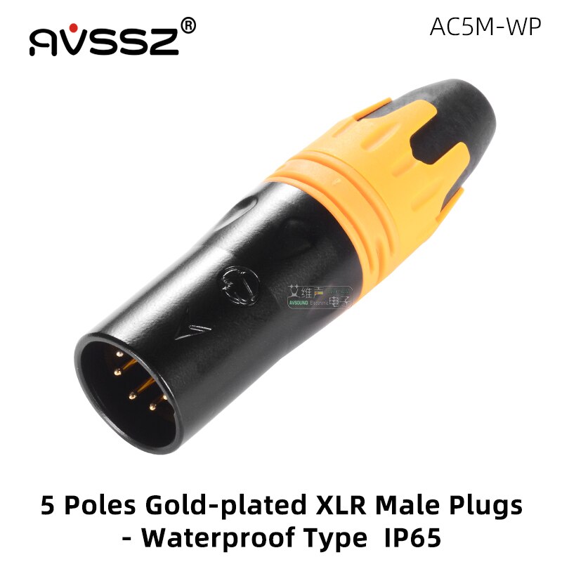 AVSSZ 3 5 Poles XLR Male Female Plug Connectors Wa... – Grandado