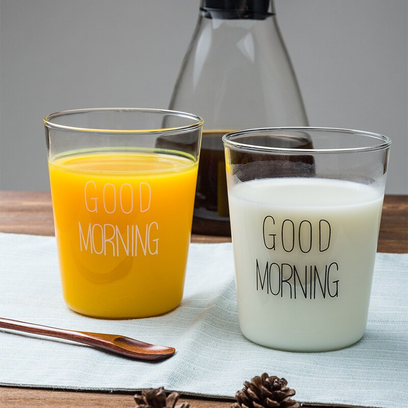 1 pcs Lovely Glass Breakfast Cup Coffee Tea Milk Y... – Vicedeal