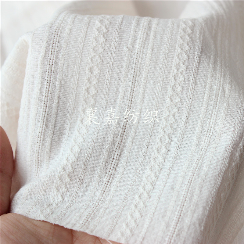 All Cotton Fabric Small Jacquard Leno Clothing Fab... – Grandado