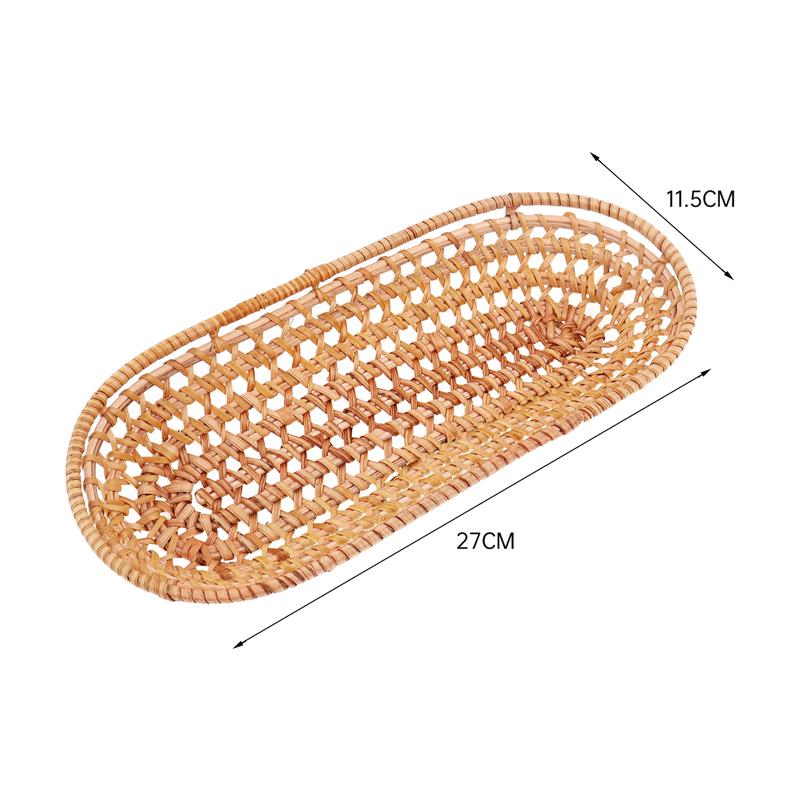 Plant Fiber Weaving Basket Rectangle Oval Round Ra... – Grandado