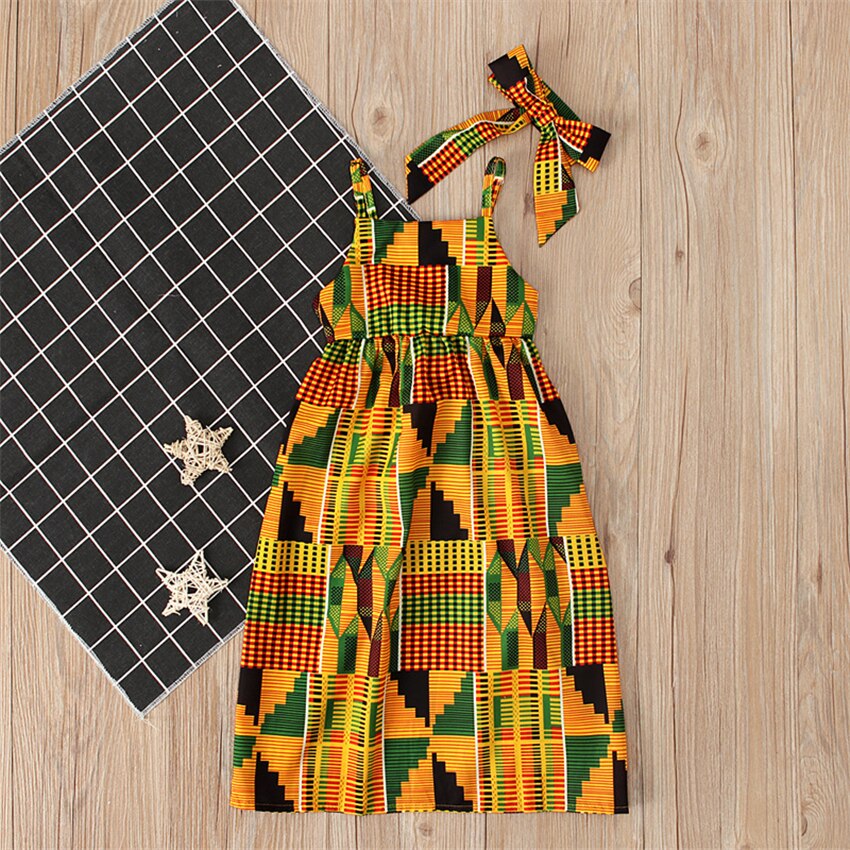 Children African Traditional Dress Printed Off Sho... – Grandado