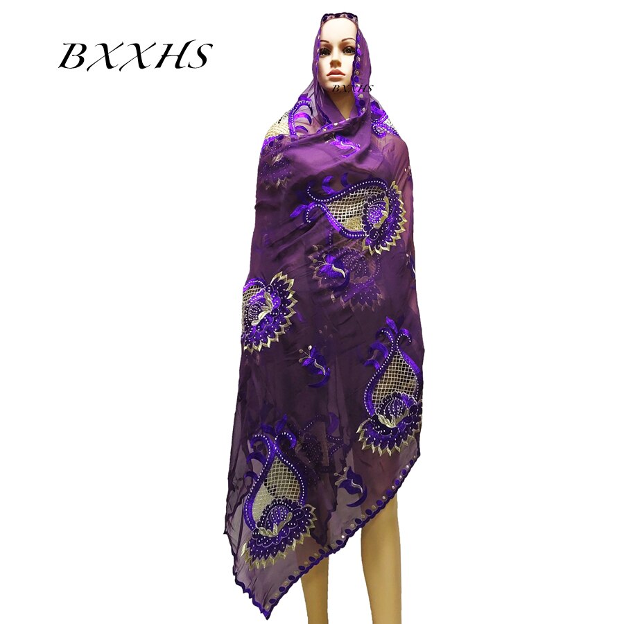 Sommar afrikanska kvinnor scraf muslimsk broderi c... – Vicedeal