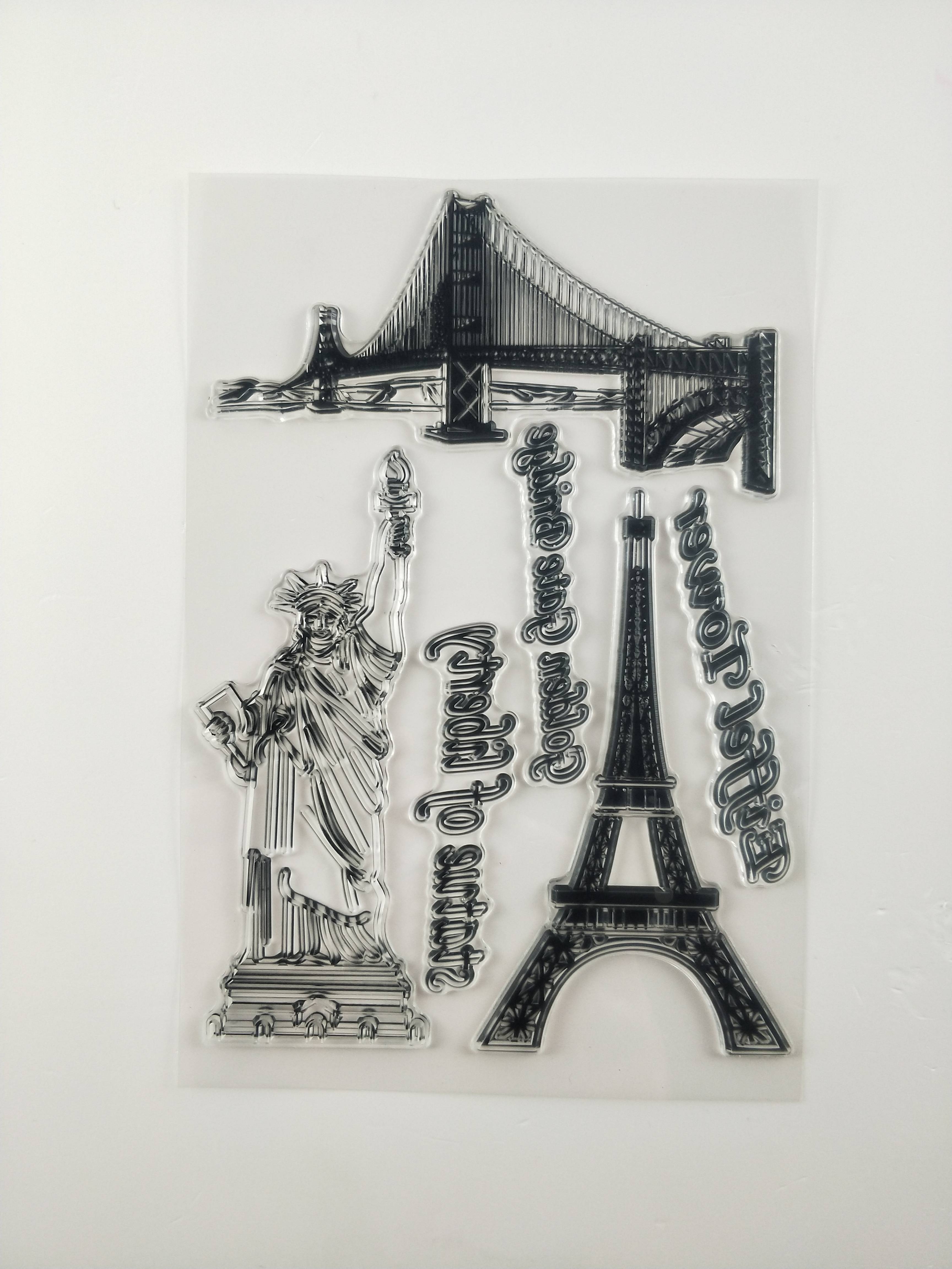 Stamp Retro Eiffel Tower Graphic DIY Signet Handma... – Vicedeal