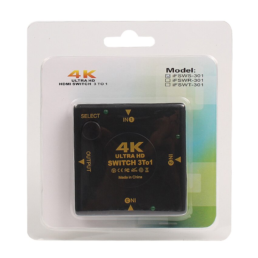 4K*2K 3 Port HDMI Switch AUTO Switcher Splitter 3 ... – Grandado