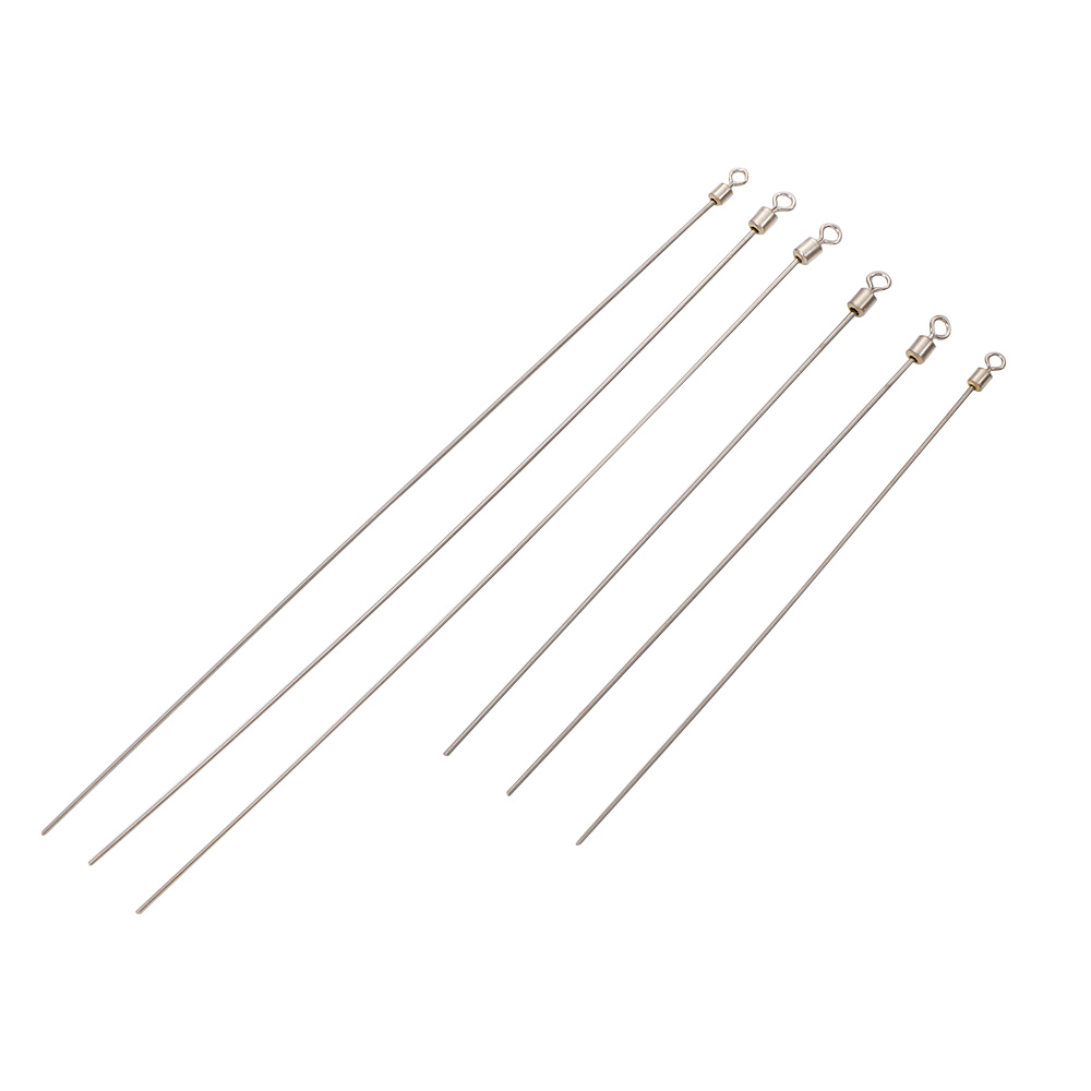50pcs Hard Steel Wire Long Pole Fishing Swivel Sta... – Grandado