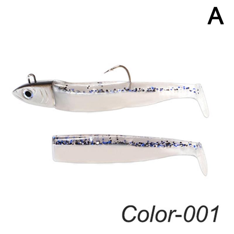 1 Set Black Minnow Jig Head Fishing Lure Soft Pike... – Grandado