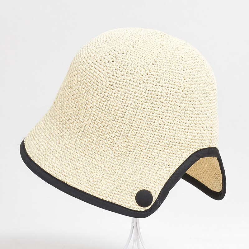 summer women Hand woven straw cap Korean Back spli... – Vicedeal