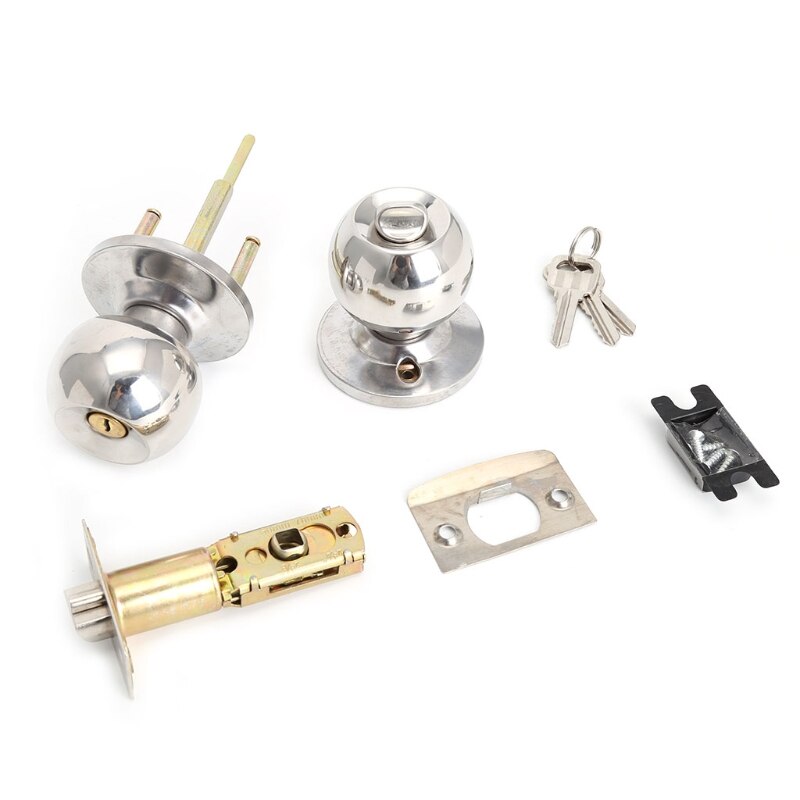 Stainless Steel Round Ball Door Knobs Handle Passa... – Grandado