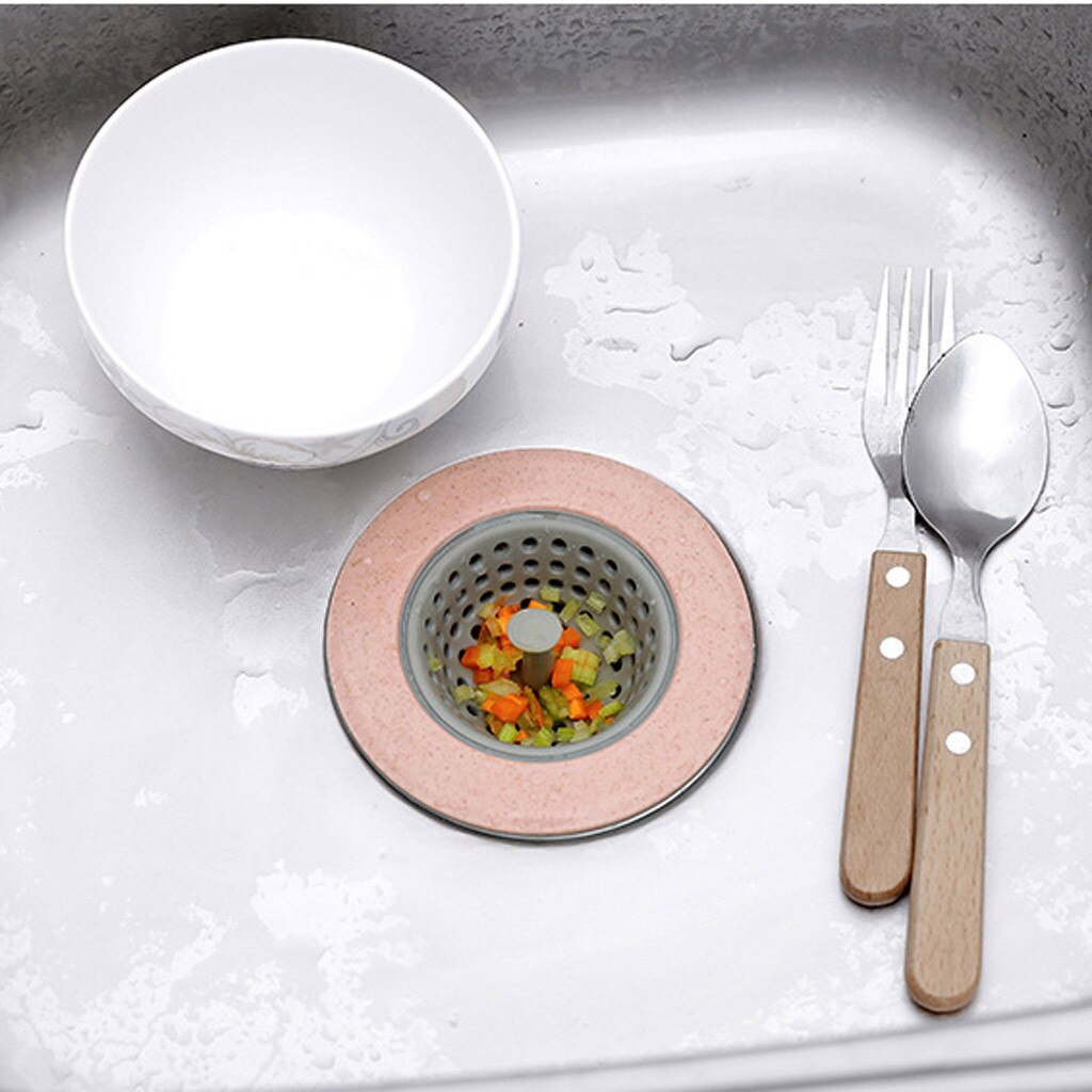 1/2PC Portable Silicone Sink Strainer Waste Plug S... – Grandado