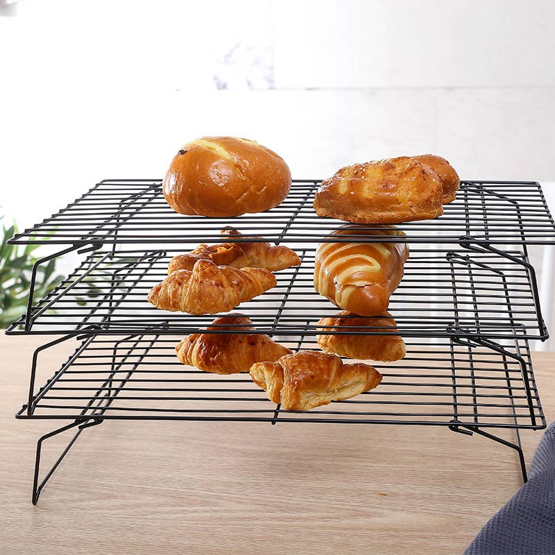 3 Layers Stackable Cake Cooling Rack Metal Cake Bi... – Vicedeal