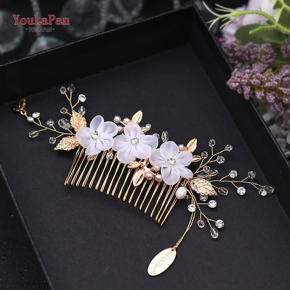 YouLaPan Bridal Floral Hair Comb Bridal Headpiece ... – Grandado