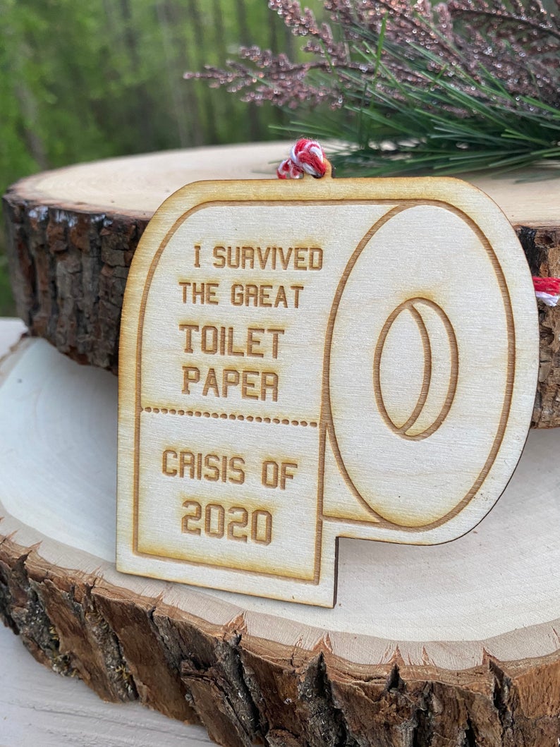 Quarantine Wood Ornament Toilet Paper Crisis Ornam... – Vicedeal