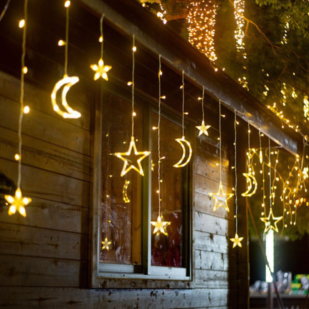 Moon Star Lamp LED Lamp String In Christmas Lights... – Grandado