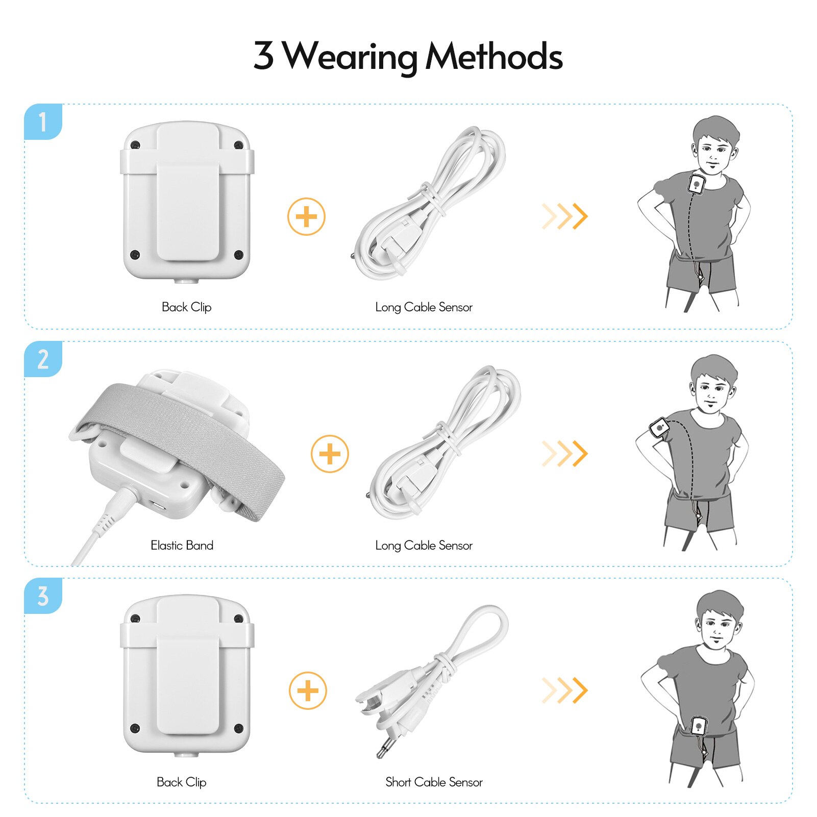 MA-109 Bedwetting Alarm Enuresis Alarm with Light ... – Vicedeal
