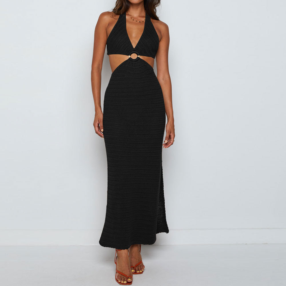 Slim Fit Night Beach Sundress Sexy Cut Out Maxi Dr... – Vicedeal