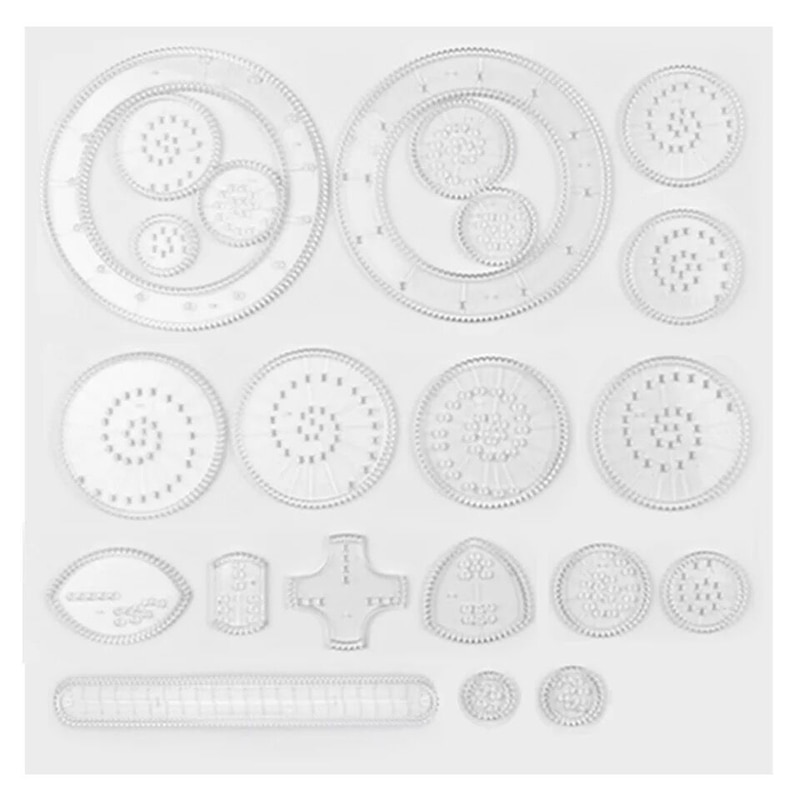 22pcs Spirograph Drawing Toys Set Geometric Patter... – Grandado
