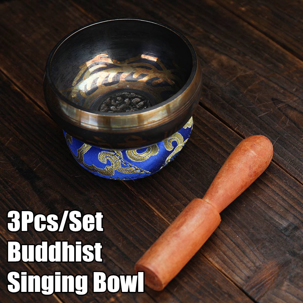 Antique Silent Mind Tibetan Singing Bowl Set With ... – Vicedeal