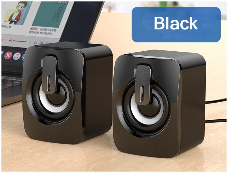 Wired Computer Speakers USB + AUX Mini PC Speaker ... – Grandado