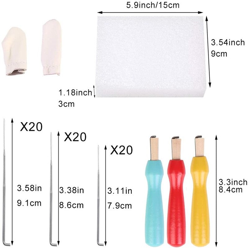 LMDZ 66 Uds aguja de fieltro herramienta de arranq... – Grandado