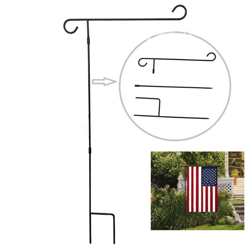 Garden Flag Stand Vertical Frame Durable Stainless... – Grandado