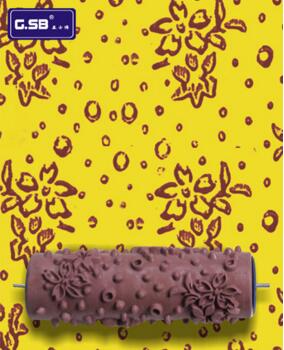 [Flower pattern]DIY 6"inch soft rubber roller patt... – Grandado