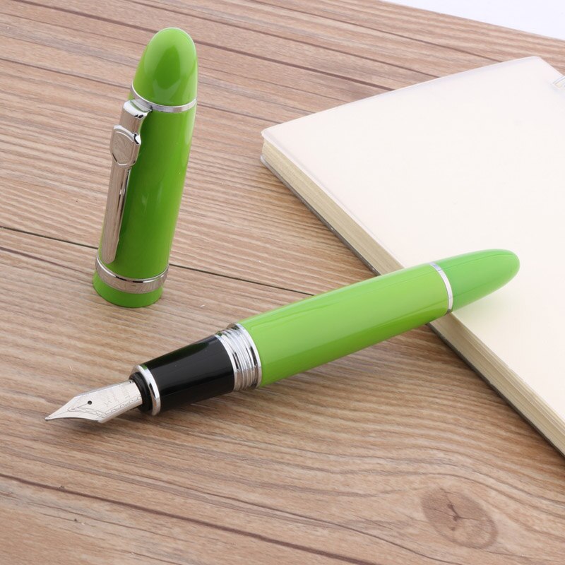 jinhao 159 green metal silver Fountain Pen – Vicedeal