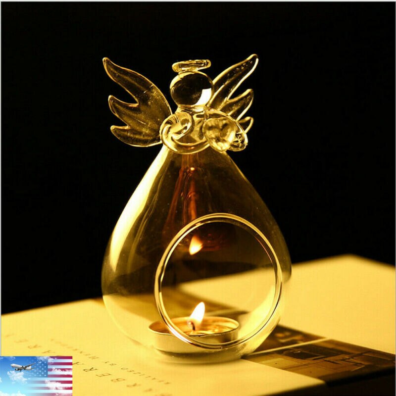 heißer Engel Glas Kristall Hängen Tee Licht Kerzen... – Vicedeal