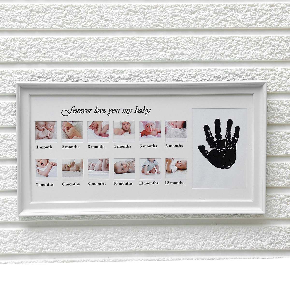 Newborn Footprint Record Art Baby Photo frame DIY ... – Grandado