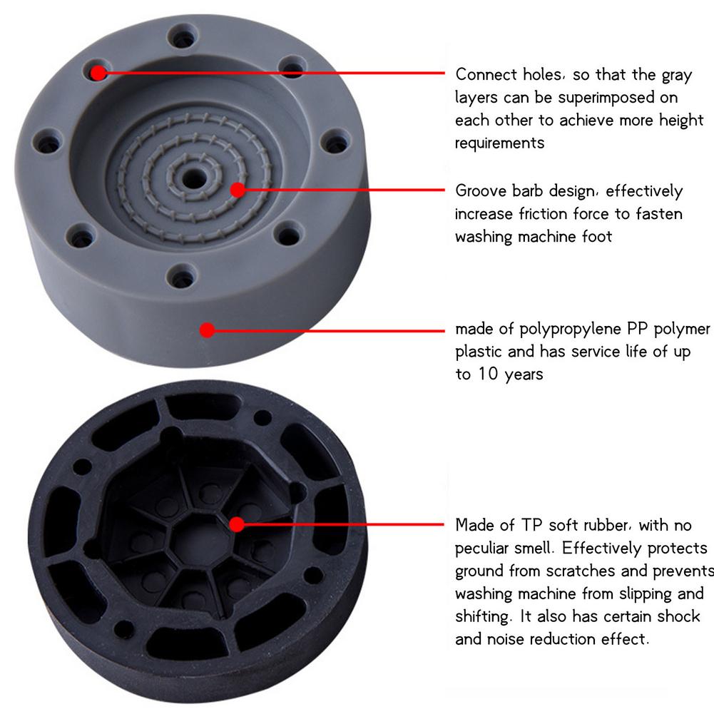 4Pcs Washing Machine Anti-Vibration Pads Shock Pro... – Grandado