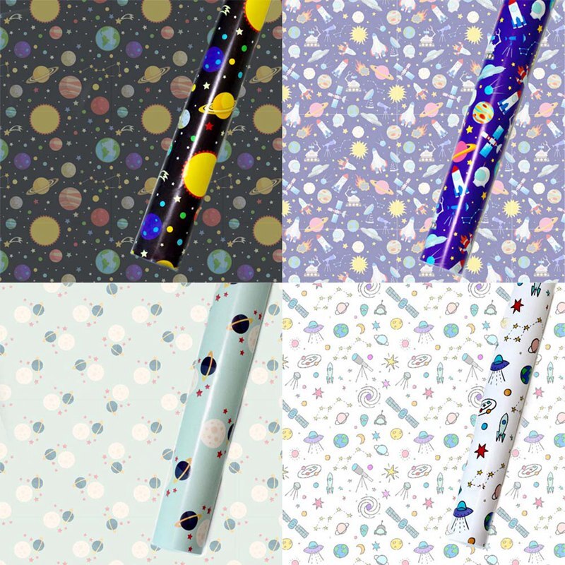 Children's Space Wrapping Paper Universe Planet St... – Vicedeal