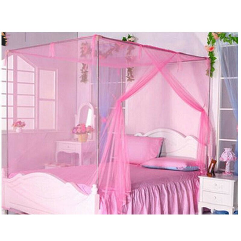 Lace Bed Mosquito Net 4 Corner Post Bed Canopy Pri... – Vicedeal