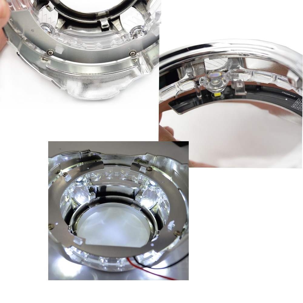 2 pcs led angel eyes with shrouds 3.0 inch hid Pro... – Vicedeal