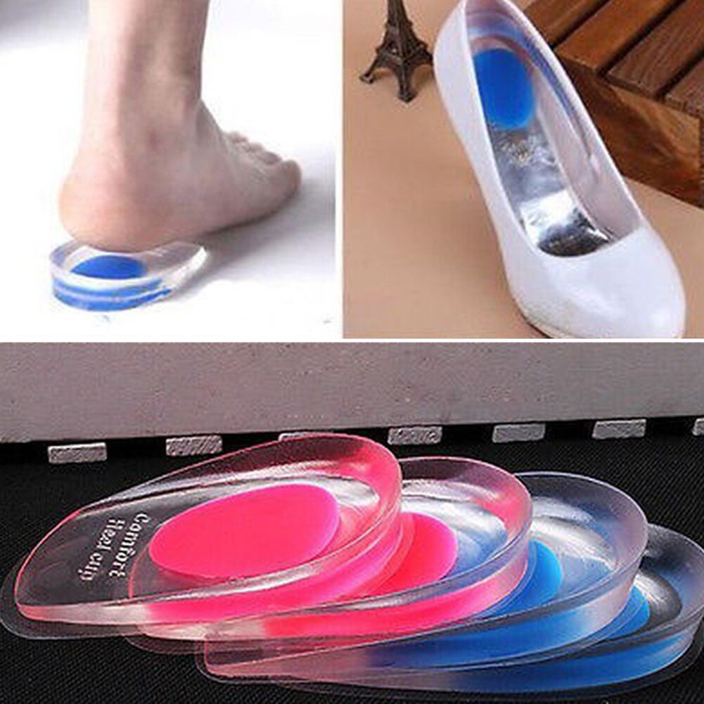 1 Pair Men Women Silicon Gel heel Cushion insoles ... – Grandado