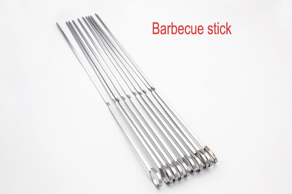 10pcs Stainless Steel BBQ Meat Sticks Long chef gr... – Vicedeal