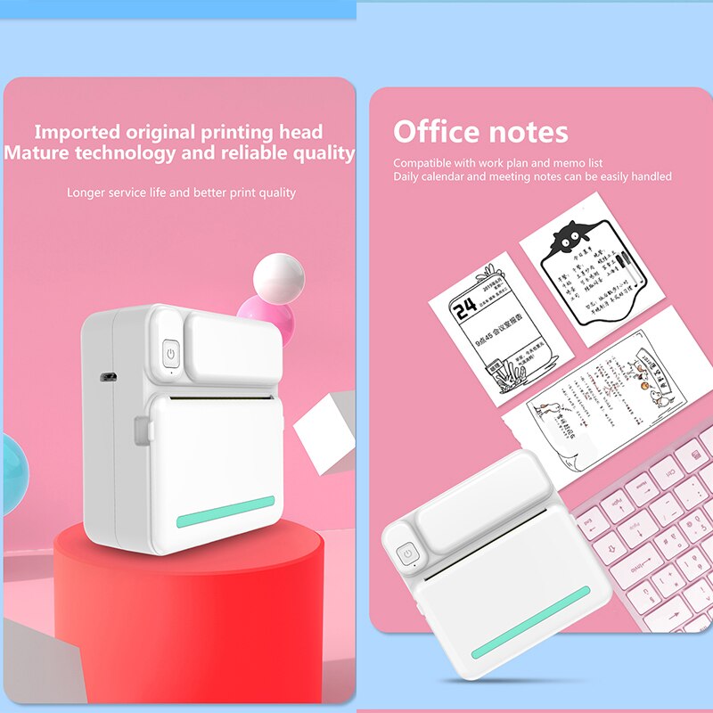 Mini Draagbare Thermische Printer Print Foto Pocke... – Vicedeal