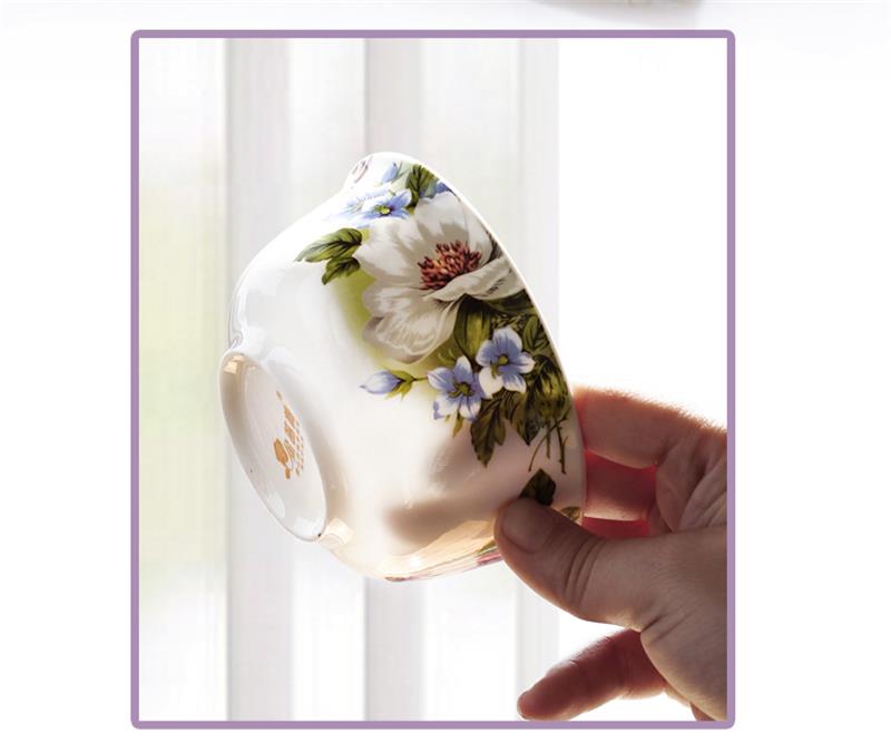 4.5inch, bone china Chinese food box, floral bone ... – Grandado