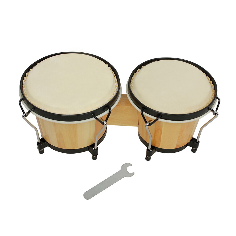 Bongo Drums Wooden Percussion Instrument Drum Set ... – Vicedeal