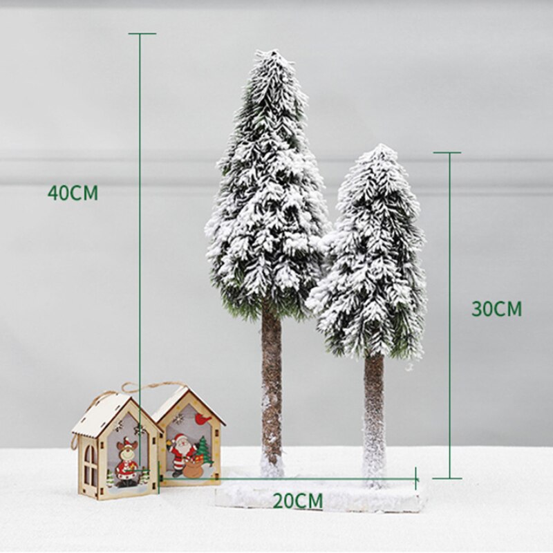 60cm Nordic Artificial Flocking White Snow PE Chri... – Vicedeal