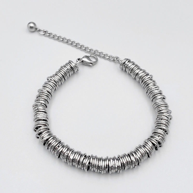 Pulsera de acero inoxidable de titanio para hombre... – Grandado