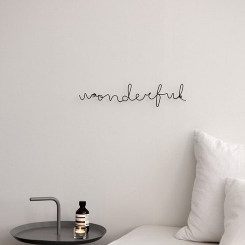 Draad Letters Home Decor Interieur Muur Teken Lief... – Grandado